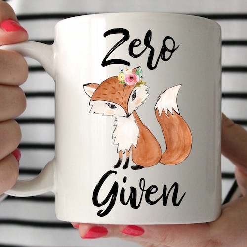 Zero Fox Given Funny Mug Gift Coffee Mugs Gift Ideas for - Etsy