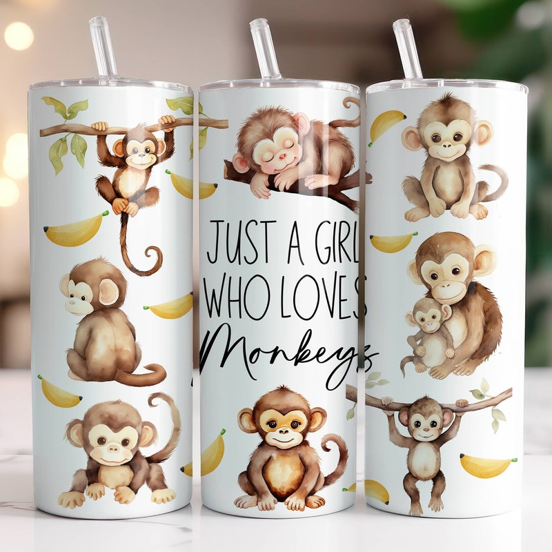 Cup Wraps Monkeys - Etsy