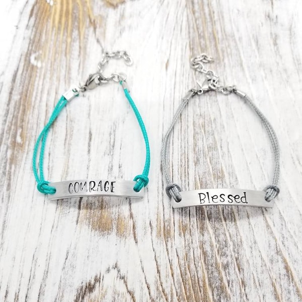 Word Bracelet - Etsy