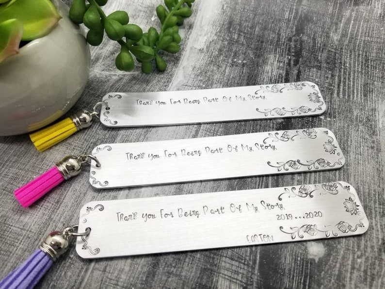 Aluminum Bookmark Custom Bookmark Personalized Bookmark | Etsy