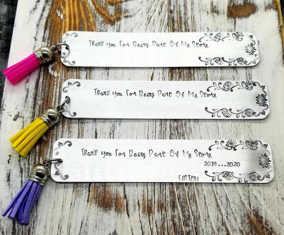 Aluminum Bookmark Custom Bookmark Personalized Bookmark | Etsy