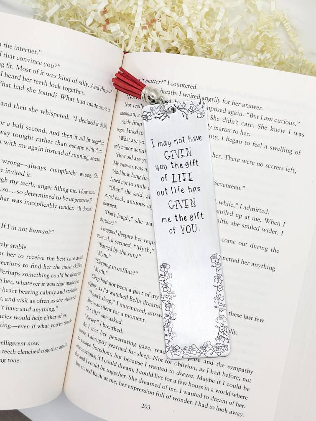 Custom Bookmark, Metal Book Mark, Book Lovers Gift, Readers Gift, Bonus ...