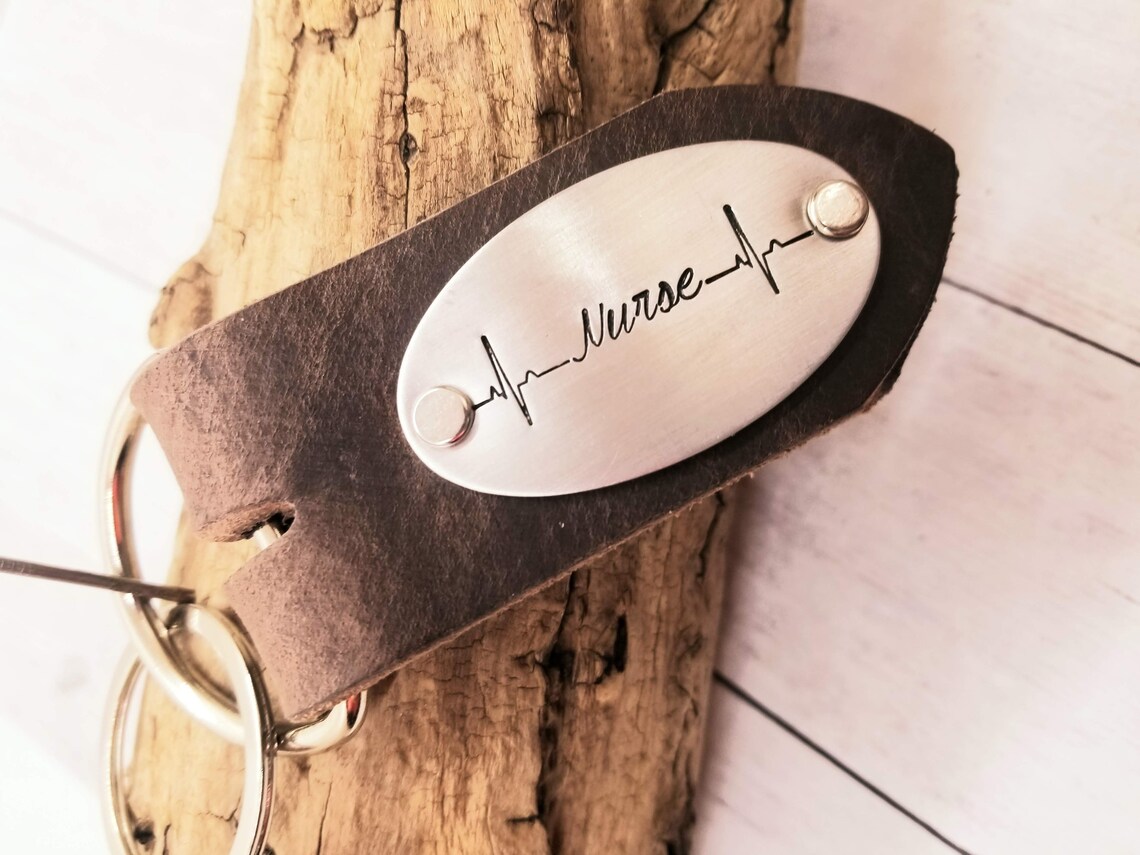 Leather Key Fob / Life is 2 Two Dates and A Dash Make the Most | Etsy