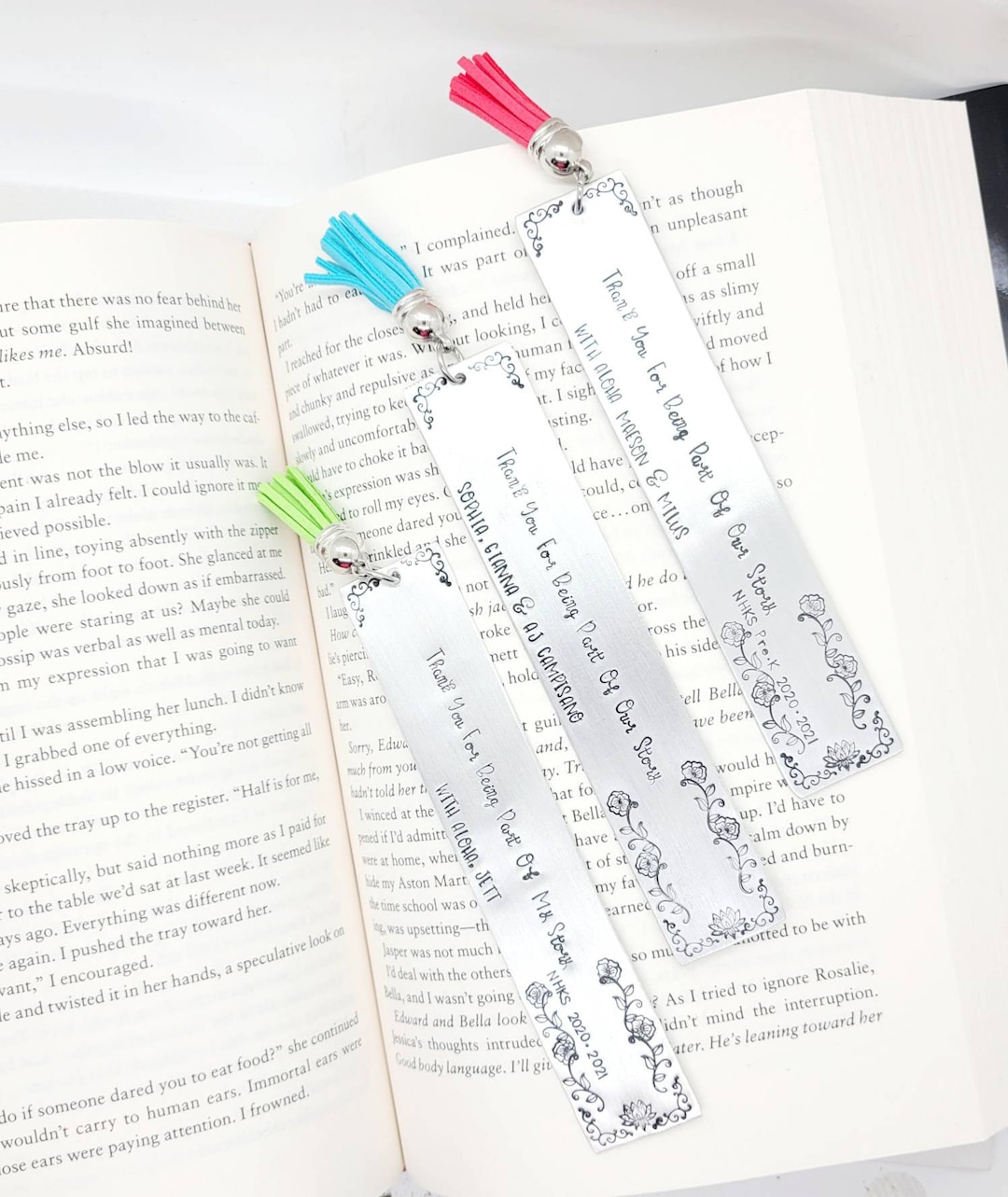 Aluminum Bookmark, Custom Bookmark, Personalized Bookmark, Teacher Gift ...