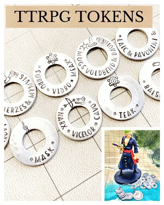 Table Top Roll Play Game Character Tokens TTRPG Rollplay - Etsy