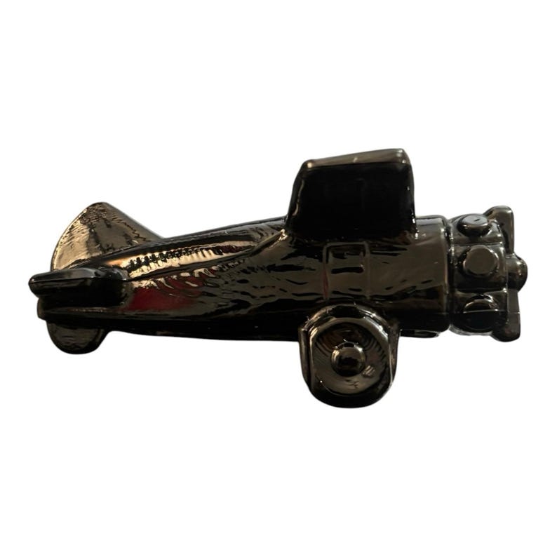 Vtg Boyd Art Glass Airplane First Color Classic Black Amethyst Opaque ...