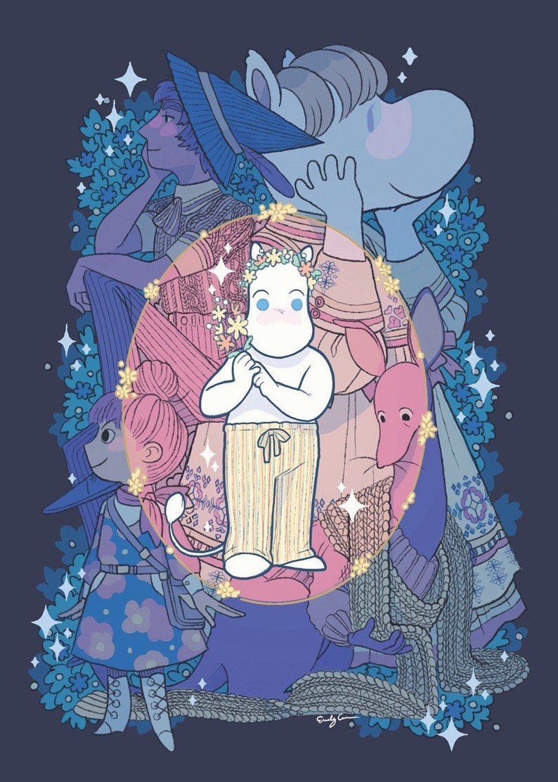 Moomin Art Print | Etsy