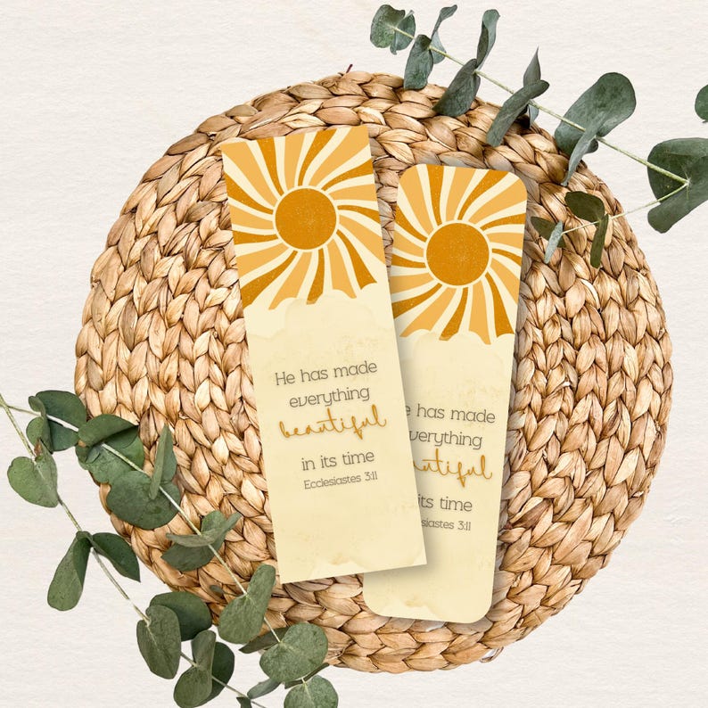 Inspirational Bible Verse Bookmarks, Christian Bookmarks, Gift for Book ...