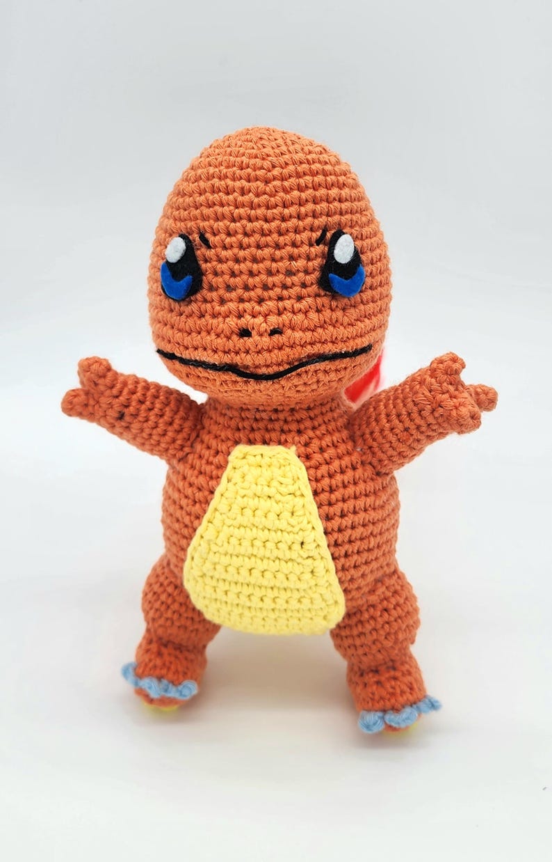 Crochet Charmander Plush Toy - Etsy