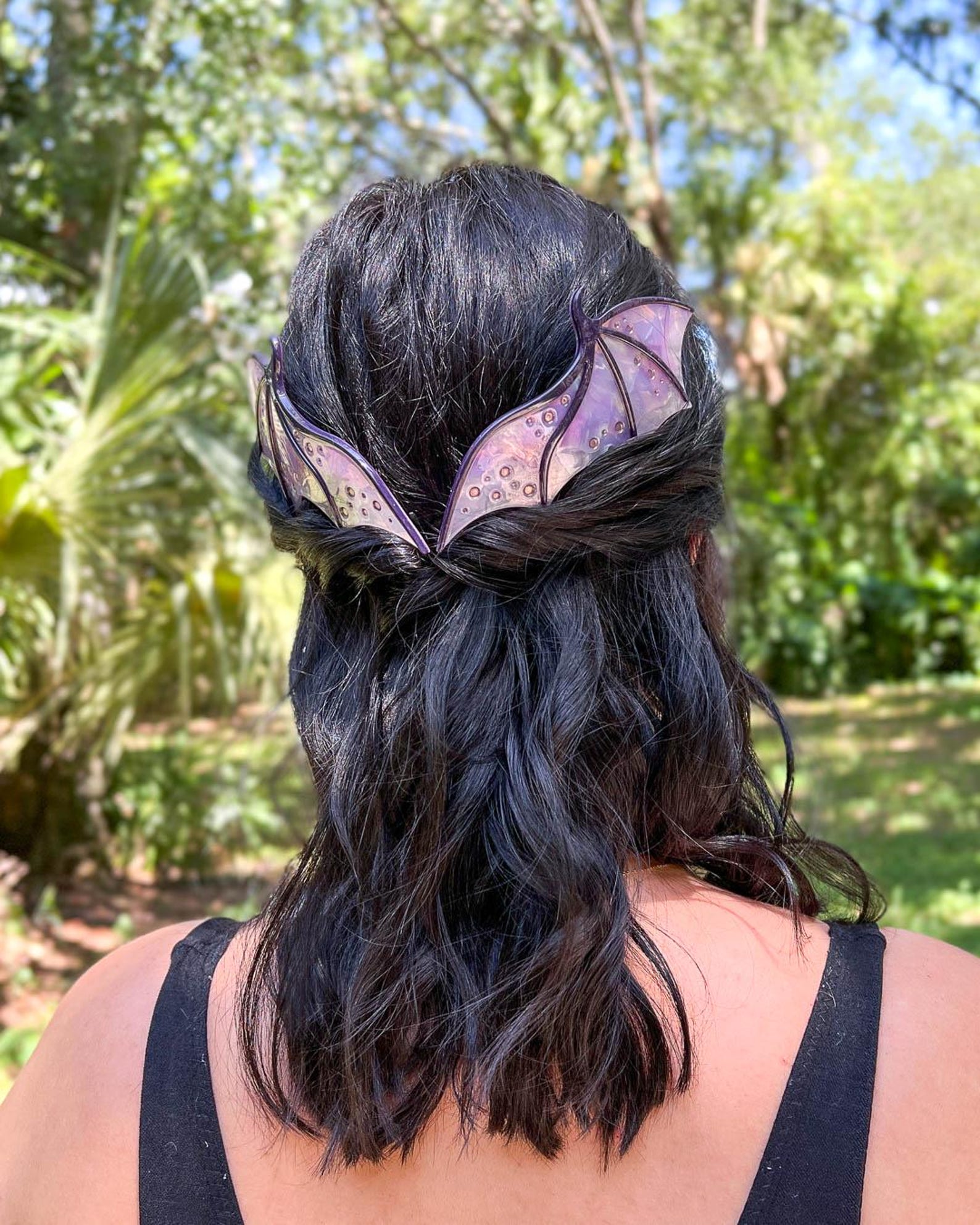 Purple Dragon Wing Hair Combs | Ren Faire | Renaissance Festival ...