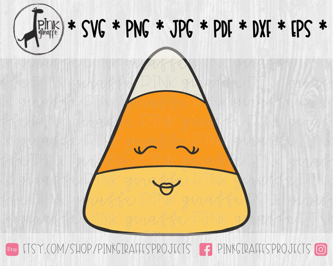 Cute Candy Corn Face Cut File, Scrapbooking Element for Silhouette ...