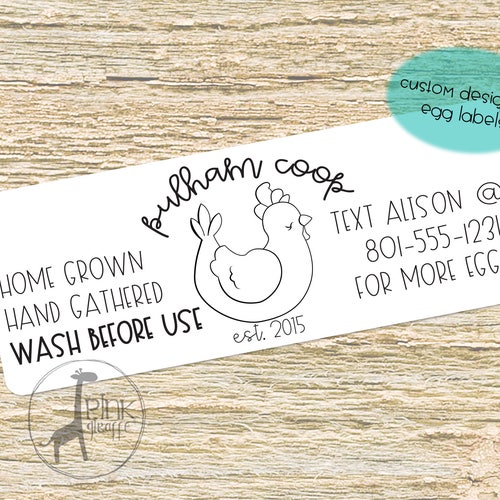 Chicken Date Stickers Fresh Egg Stickers Farm Fresh - Etsy