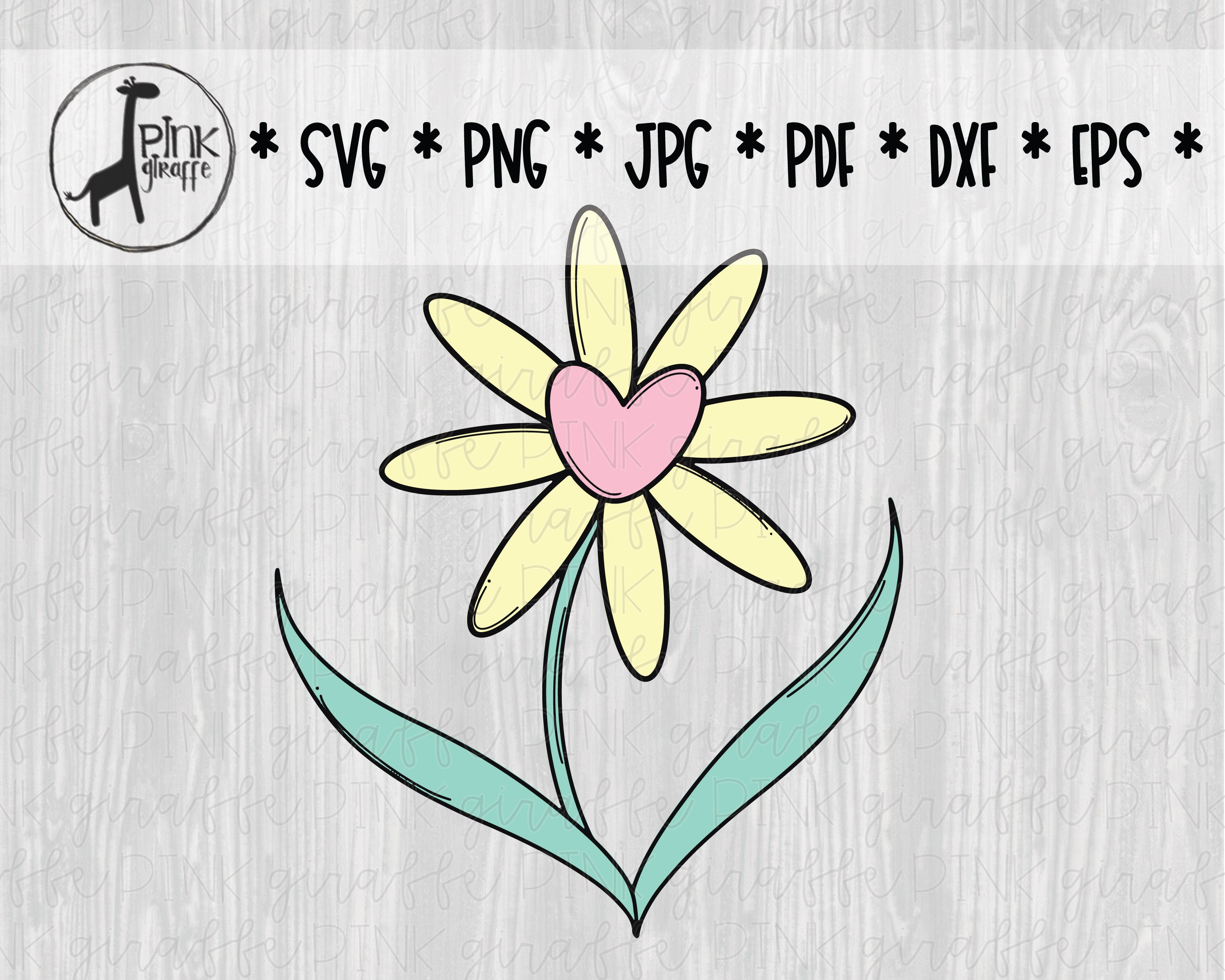 Heart Daisy Cutfile for Silhouette Cricut Scrapbook SVG - Etsy UK