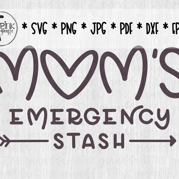 Moms Emergency Candy Stash Svg - Etsy