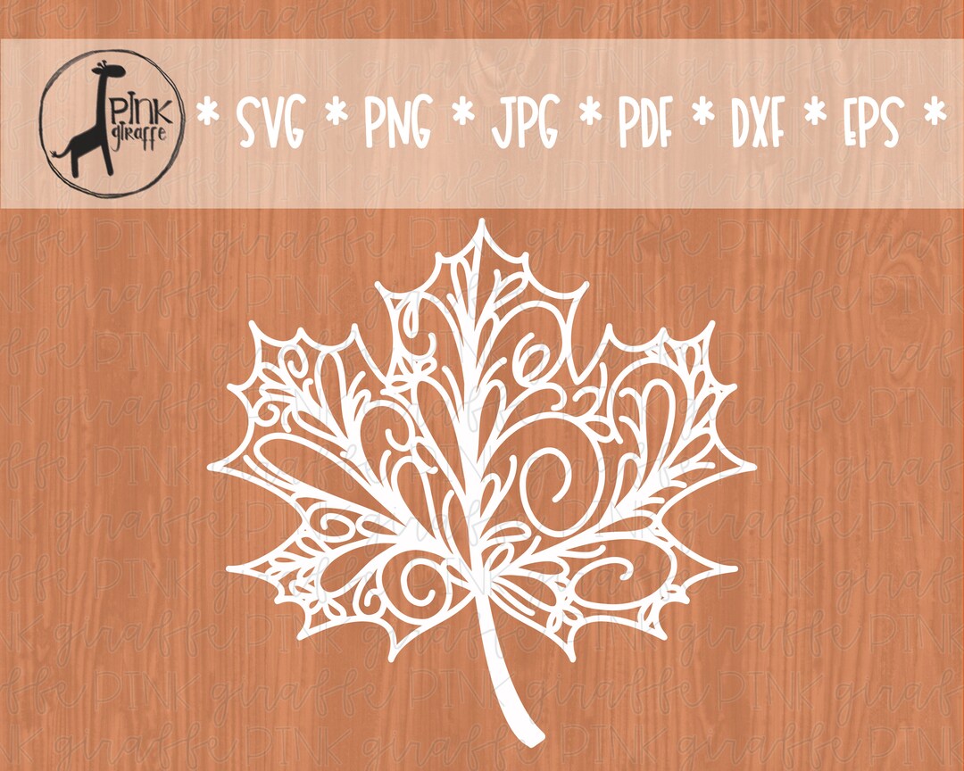 Scroll Leaf Clipart Cut File for Silhouette, Cricut, Scrapbooking, Leaf ...