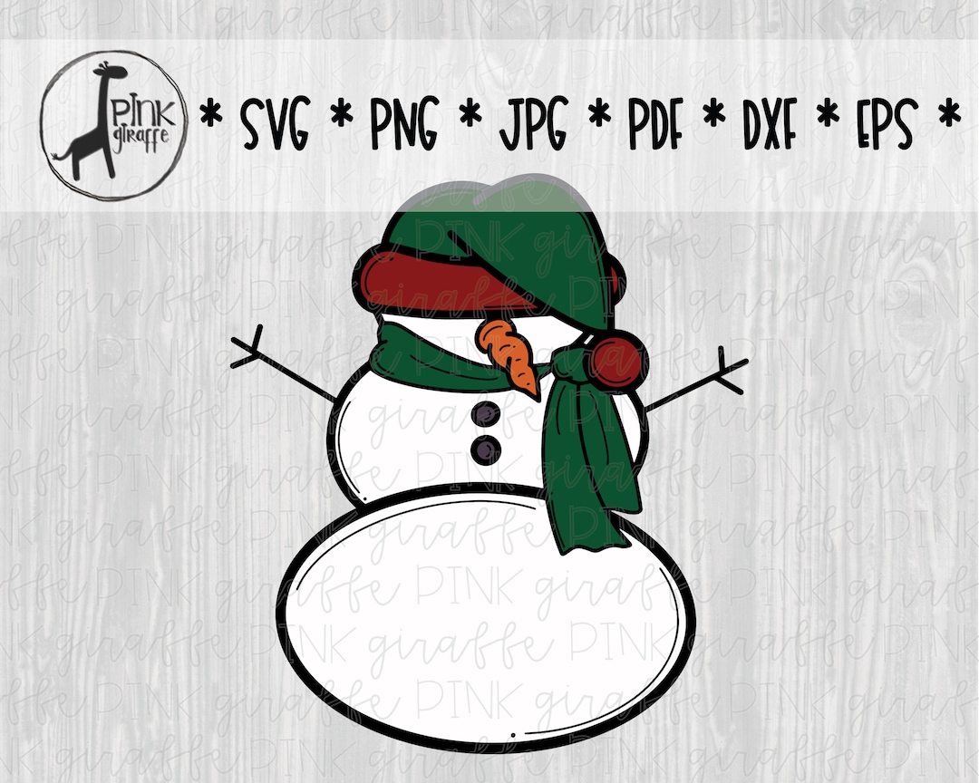 Snowman Cutfile Clipart for Silhouette, Cricut, Scrapbook, SVG, Png ...