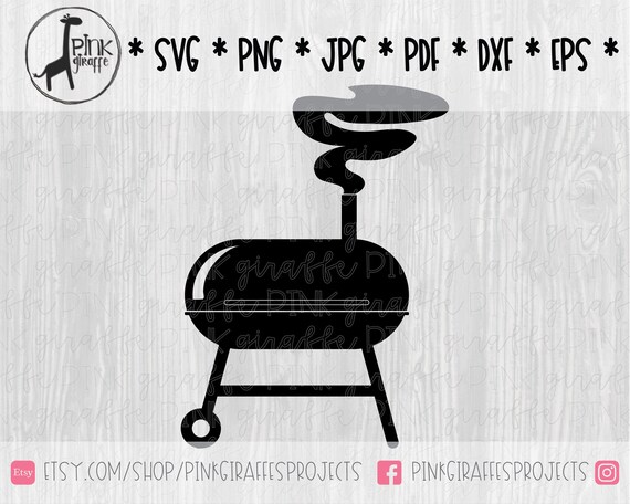 Backyard BBQ Smoker Cut File Scrapbooking Element for - Etsy