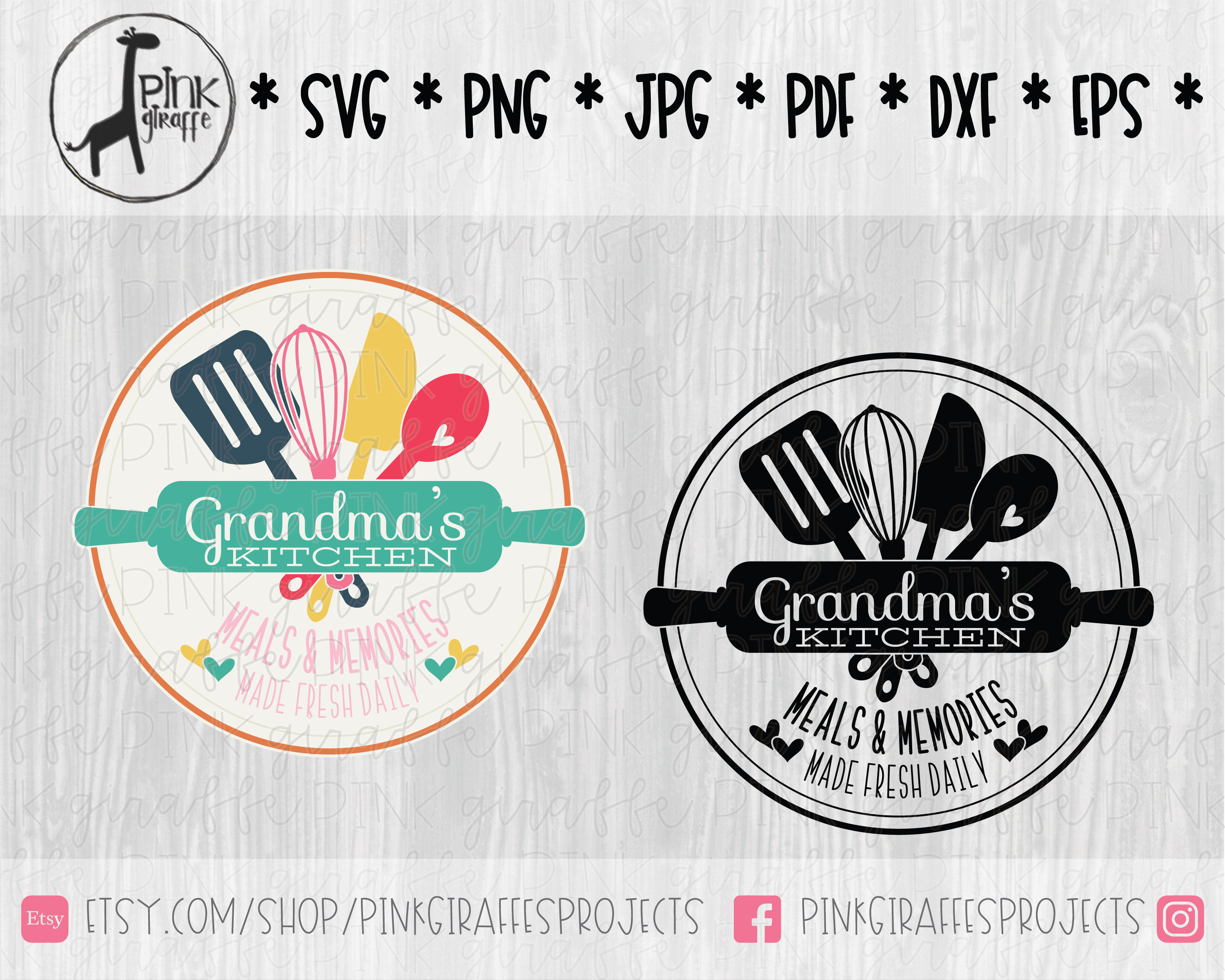 Grandma's Kitchen SVG Grandma's Kitchen Sign - Etsy