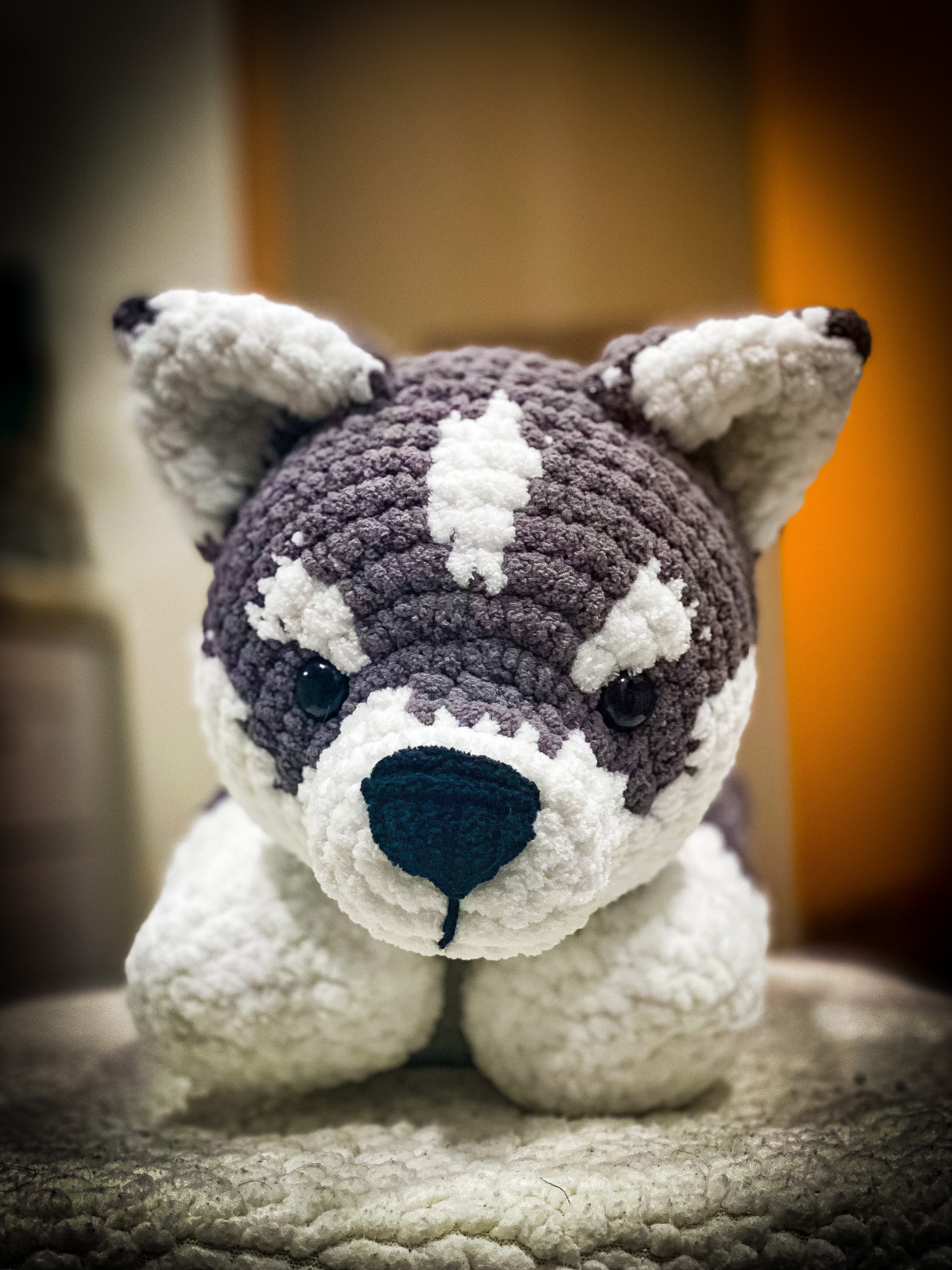 Plush Husky Crochet Dog Amigurumi Doll - Etsy