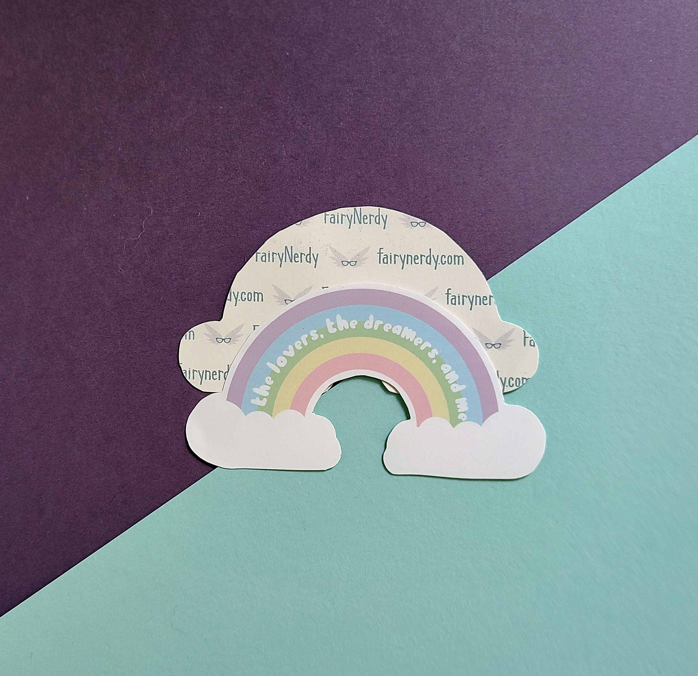 Pastel Rainbow Stickers for Kids Rainbow Connection Sticker - Etsy
