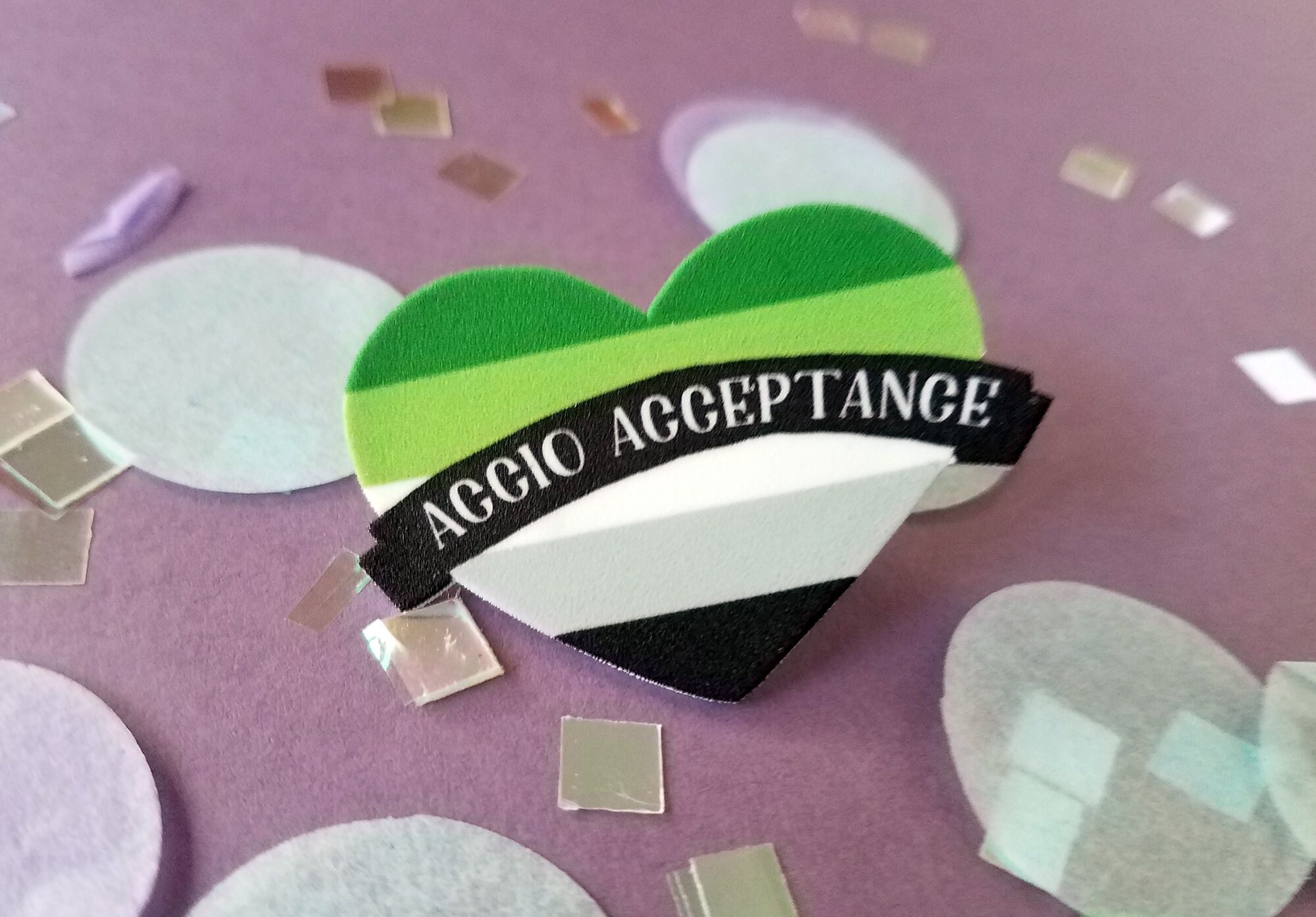 LGBTQ Pins Aromantic Pride Pin Aromantic Flag Pin Pins | Etsy