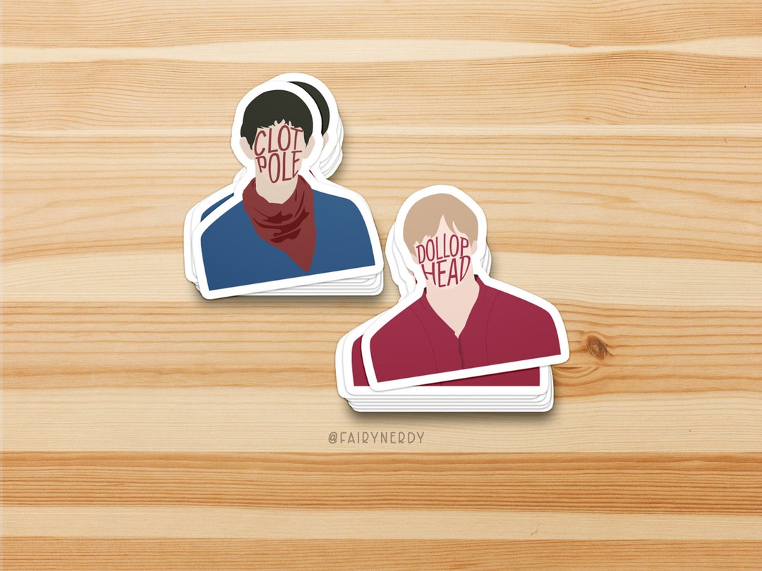 Merthur Stickers Cute, Merlin Sticker Pack, Arthur Pendragon Sticker ...
