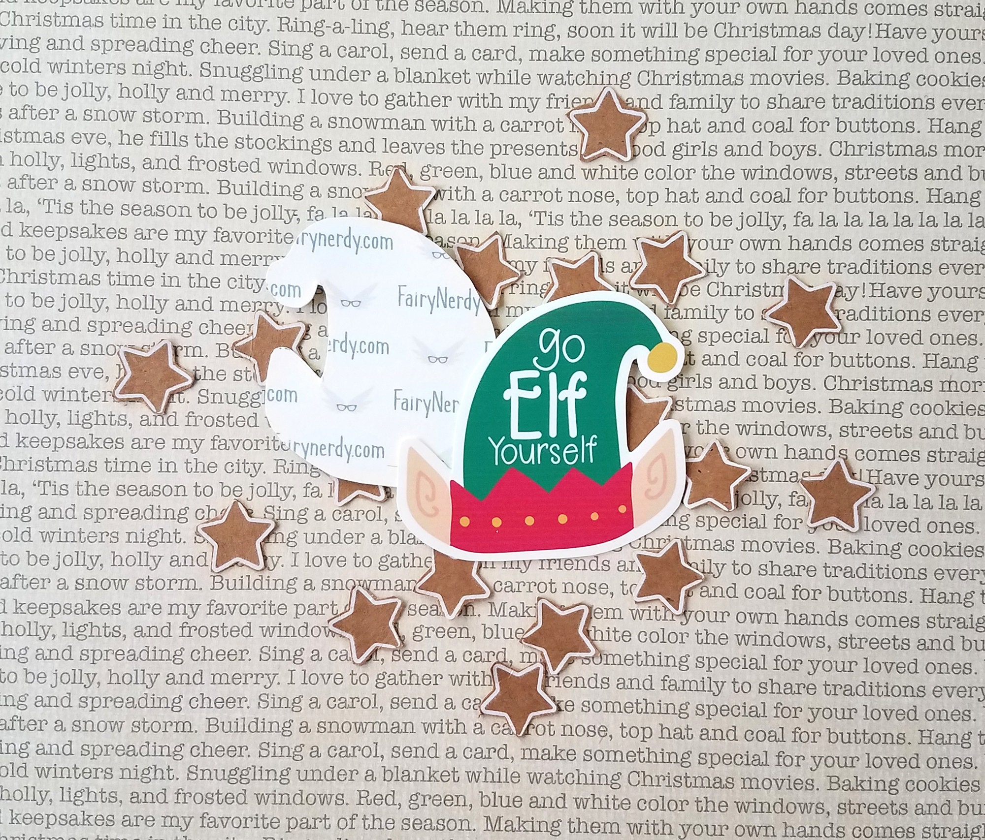 Go Elf Yourself Sticker Elf Yourself Sticker Elf Hat Elf - Etsy