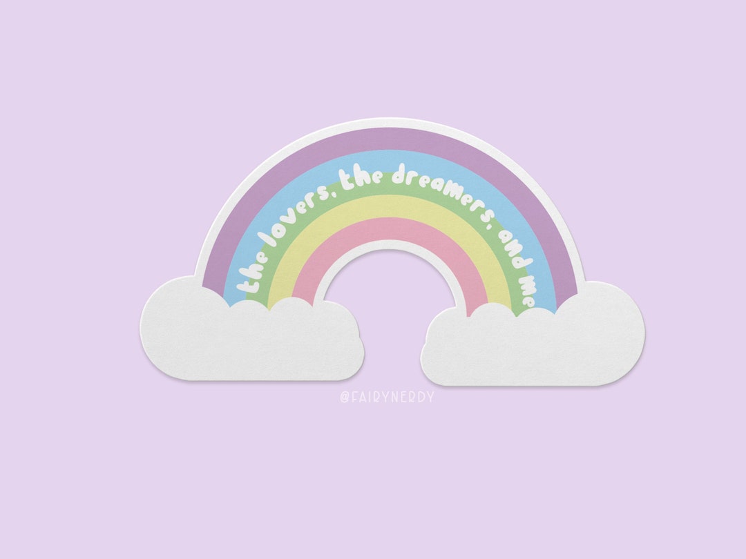 Pastel Rainbow Stickers for Kids Rainbow Connection Sticker - Etsy