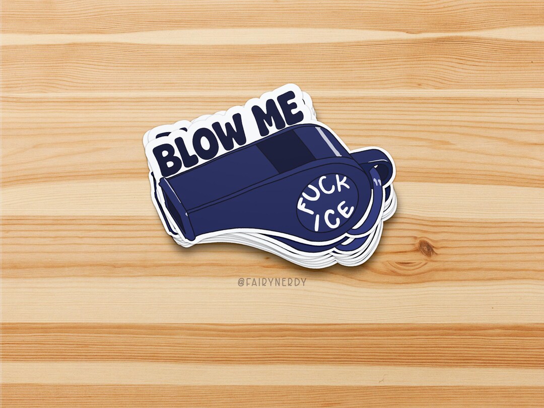 Funny Anti-ice Whistle Vinyl Sticker - Etsy