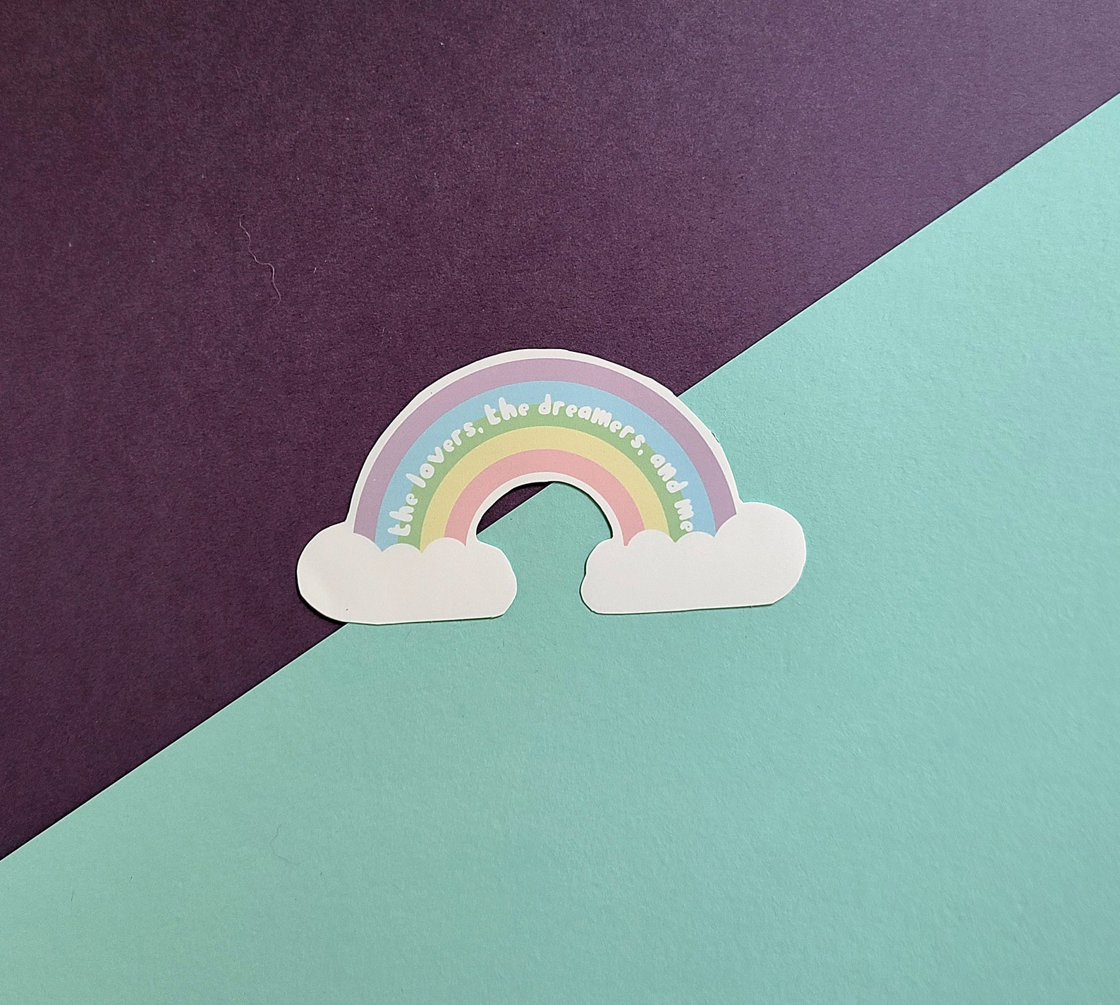Pastel Rainbow Stickers for Kids Rainbow Connection Sticker - Etsy
