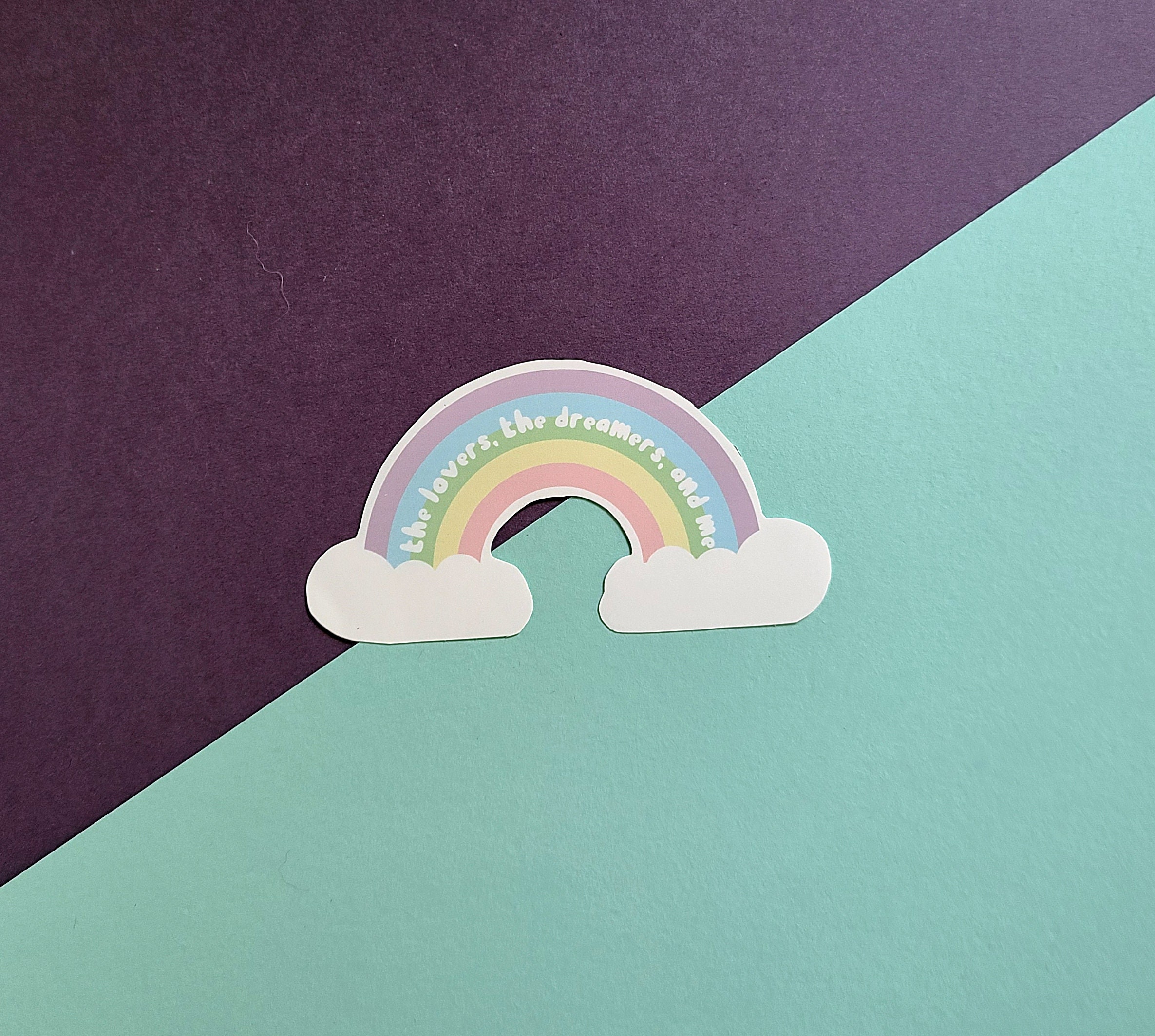 Pastel Rainbow Stickers for Kids Rainbow Connection Sticker - Etsy