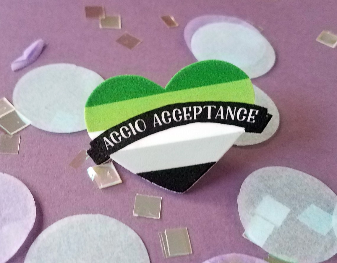 LGBTQ Pins Aromantic Pride Pin Aromantic Flag Pin Pins - Etsy