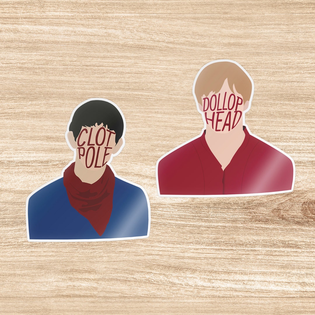 Merthur Stickers Cute Merlin Sticker Pack Arthur Pendragon - Etsy
