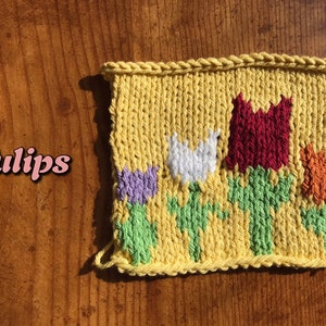 Flower Knitting Charts, Spring Intarsia Knitting - Etsy