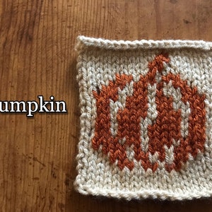 Autumn and Halloween Themed Knitting Charts, Intarsia Knitting ...
