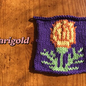 Flower Knitting Charts, Spring Intarsia Knitting - Etsy