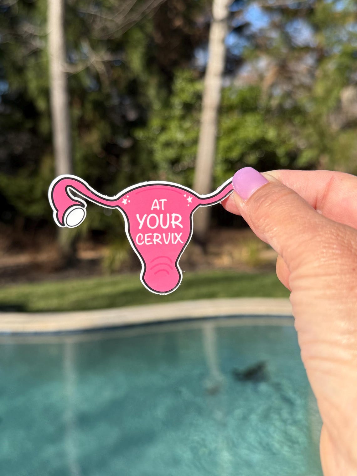 At Your Cervix Sticker: Funny OBGYN Gift, Water Bottle Decal - Etsy