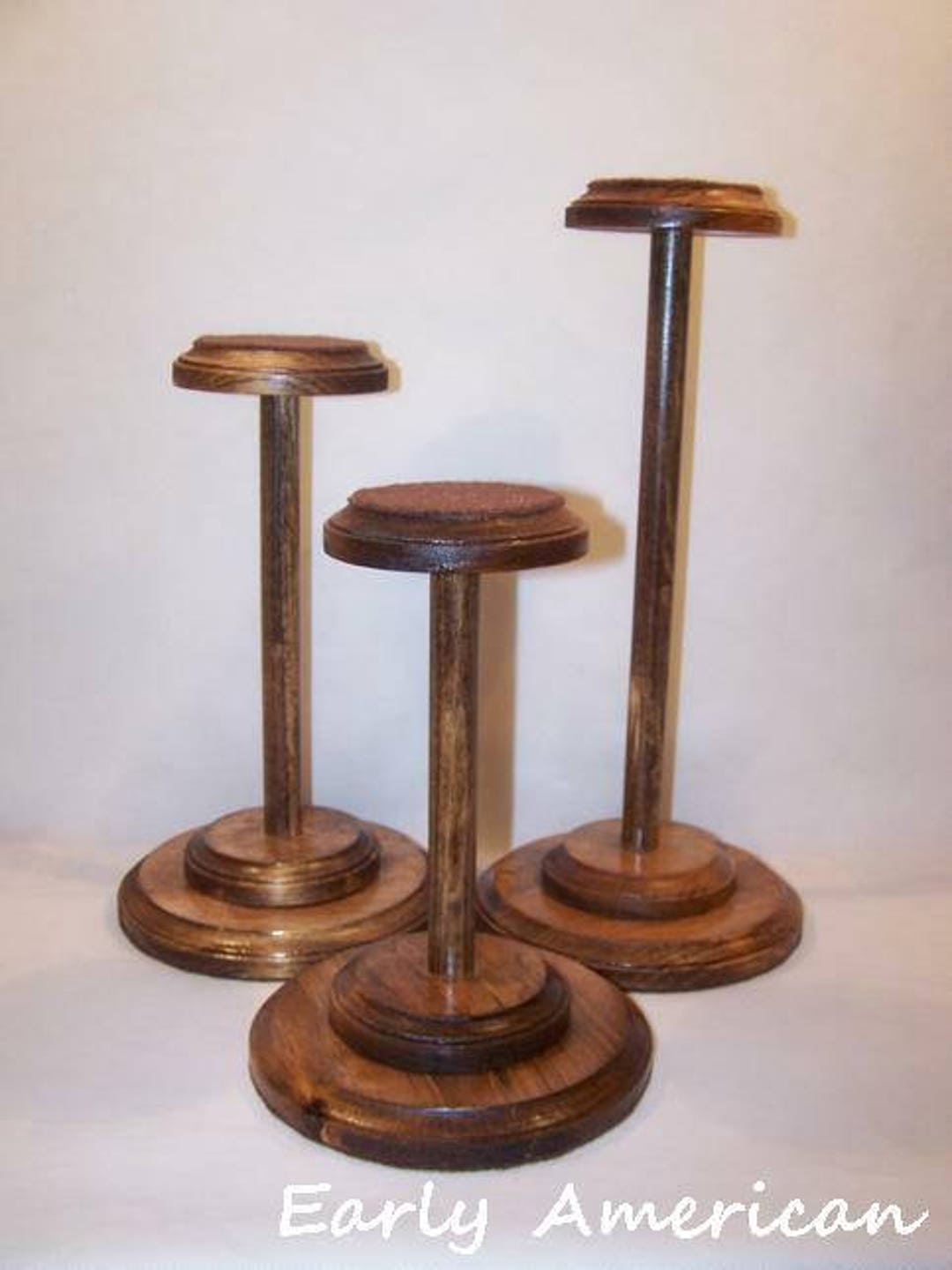 Wood Hat Stands Set of 3 - Etsy
