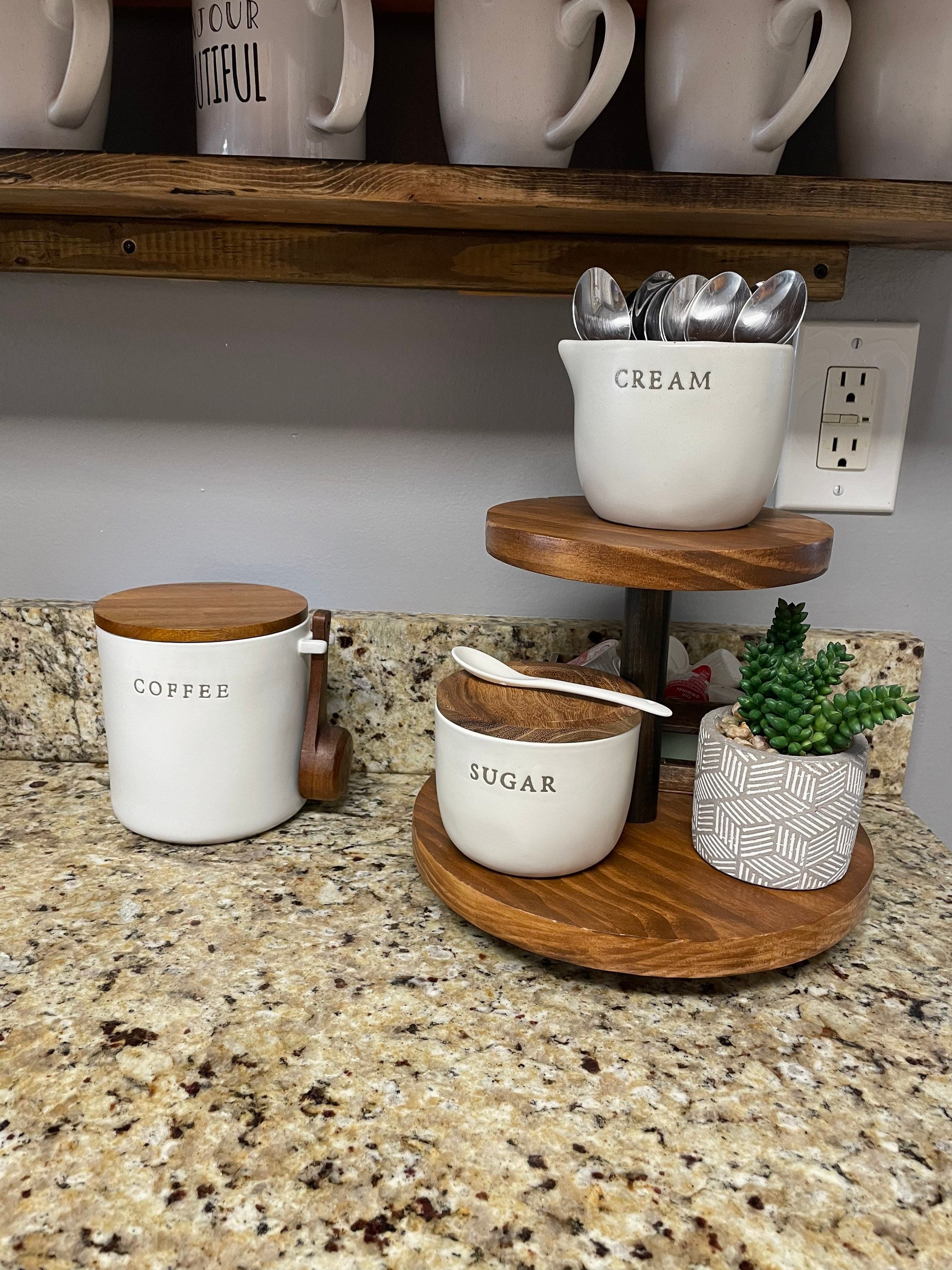 Coffee bar tray store
