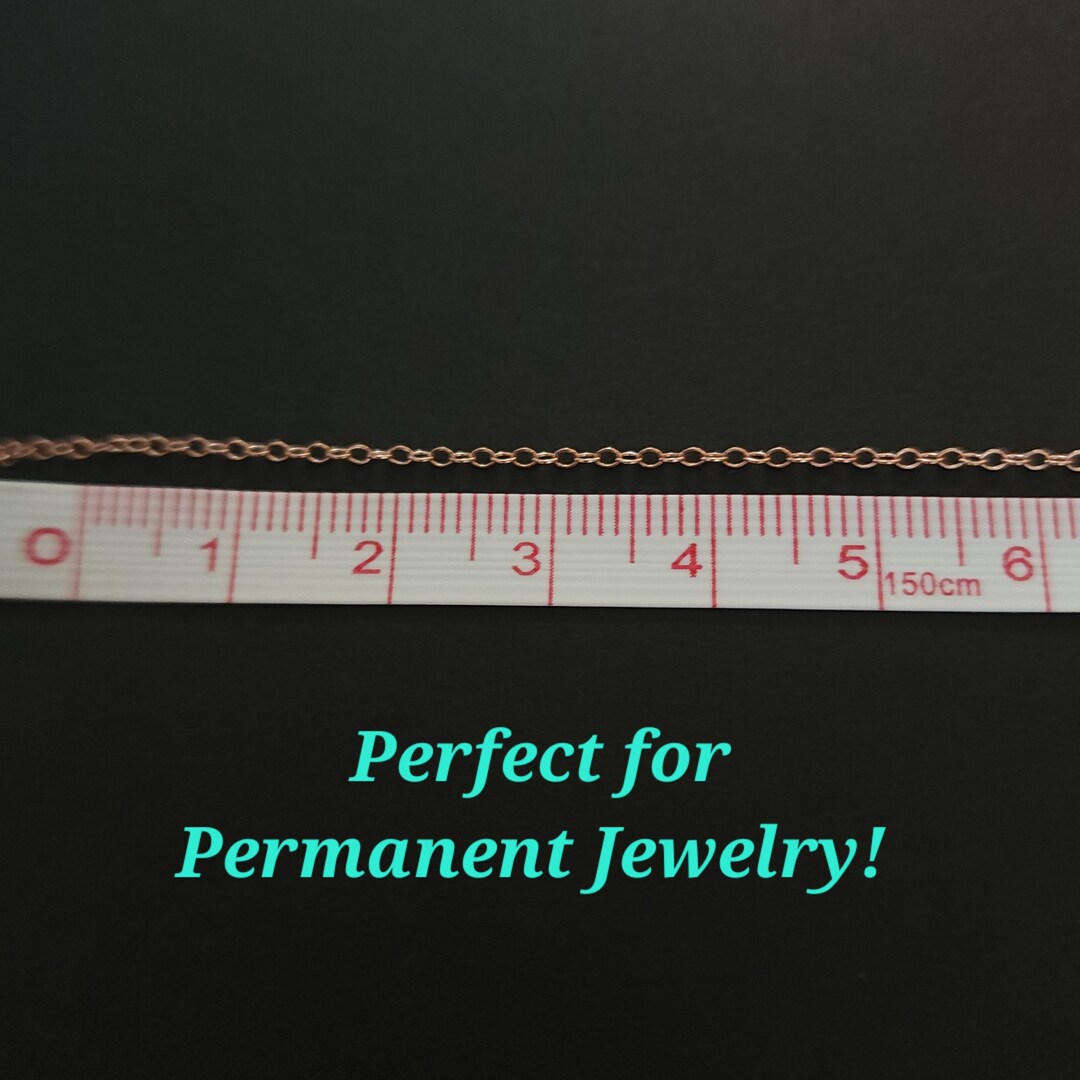 14/20 Rose Gold-filled 1.84mm Dainty Cable Chain, by the Foot for ...