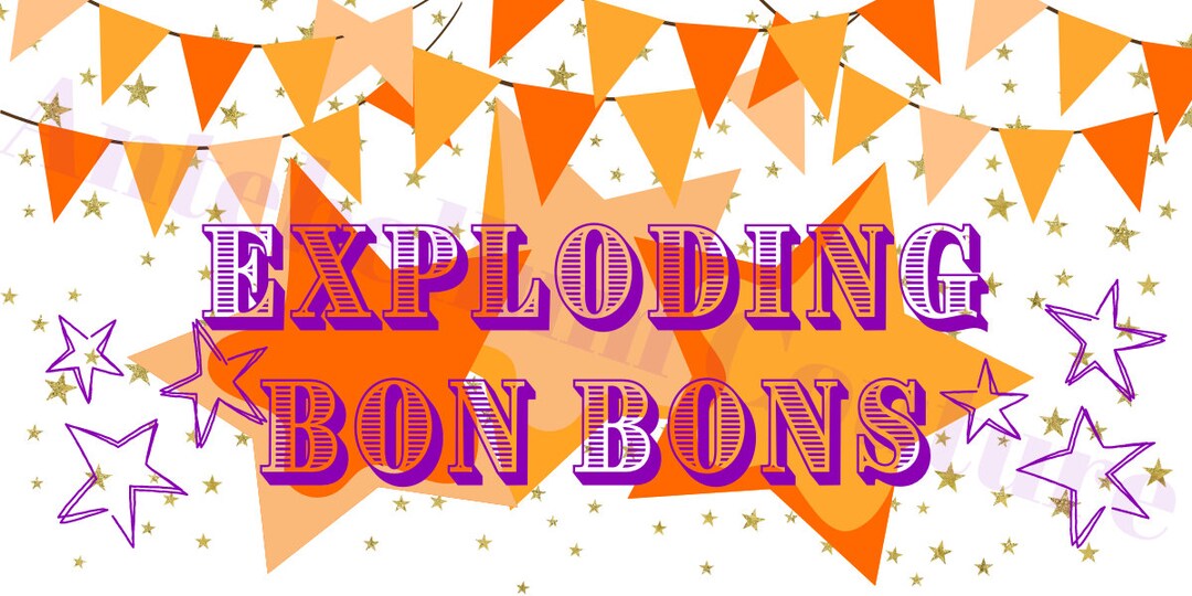 Exploding Bon Bons Candy Label, Digital File, Wizarding, World ...