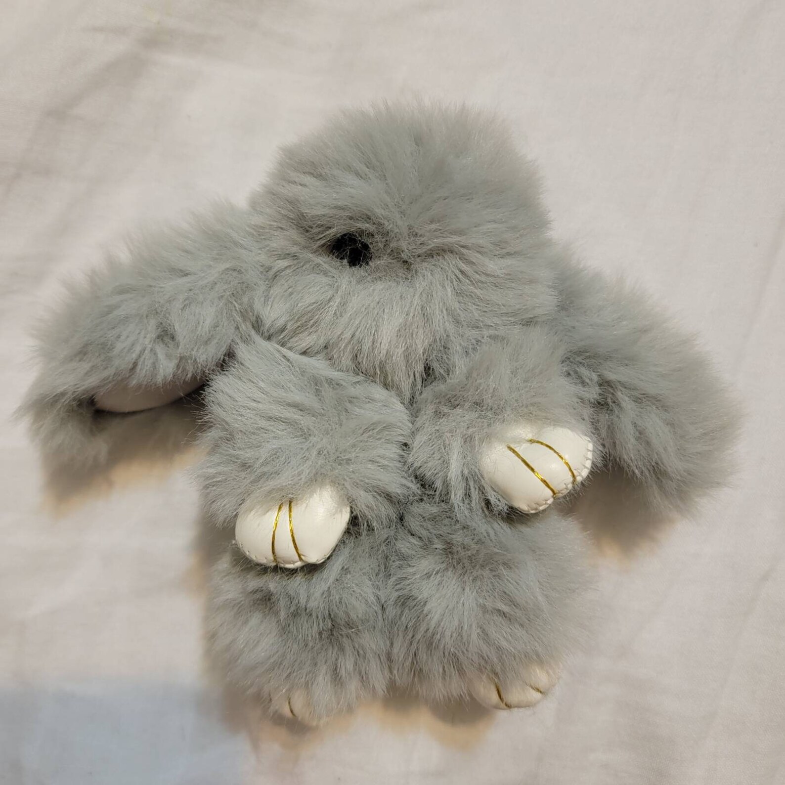 Fluffy bunny keychain furry rabbit fuzzy keychain | Etsy