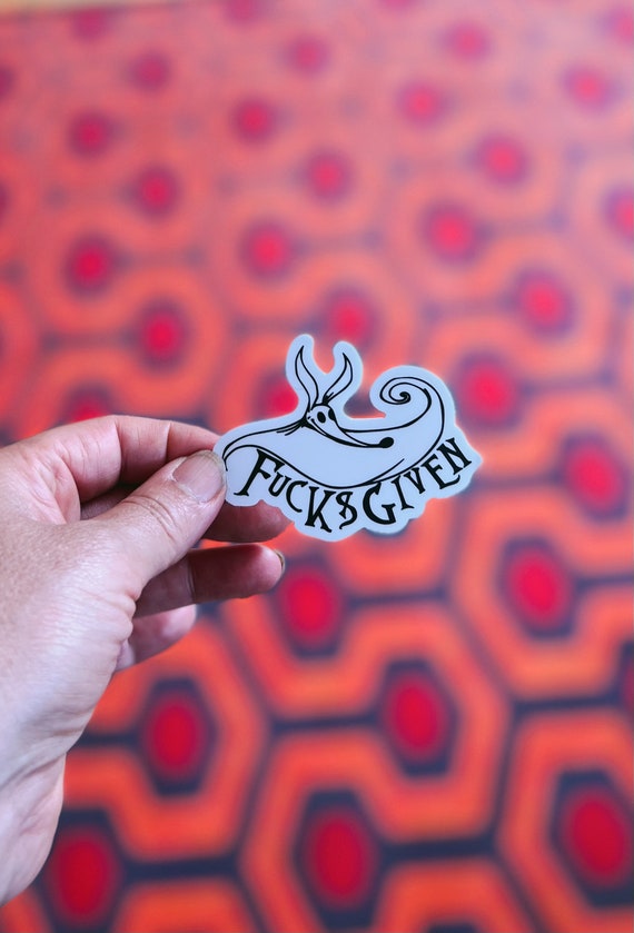 ZERO FUCKS GIVEN Sticker - Etsy UK