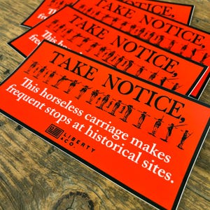 Take Notice Bumper Sticker - Etsy