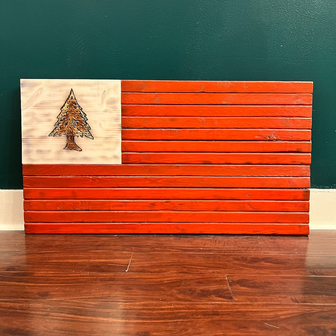 Continental Wooden Flag by Emerald Flags - Etsy