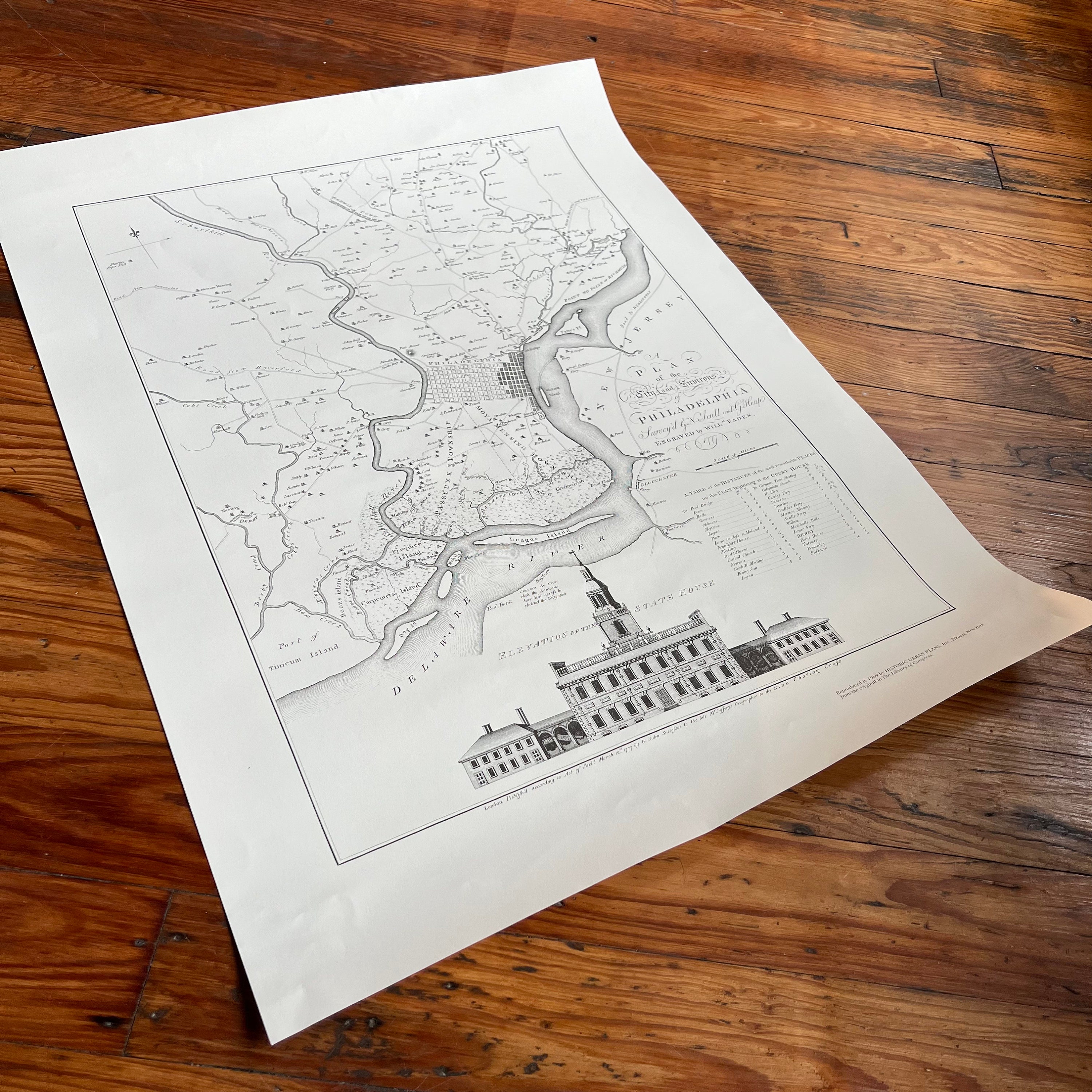 William Faden Philadelphia 1777 Map - Etsy