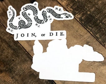 Join or Die Vinyl Decal Small © 2013 Laced up Decals Sku:join or Die ...