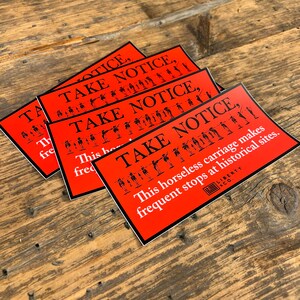 Take Notice Bumper Sticker - Etsy