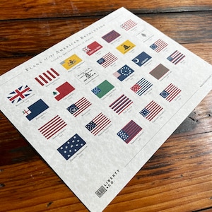 Flags of the American Revolution Informational Print - Etsy