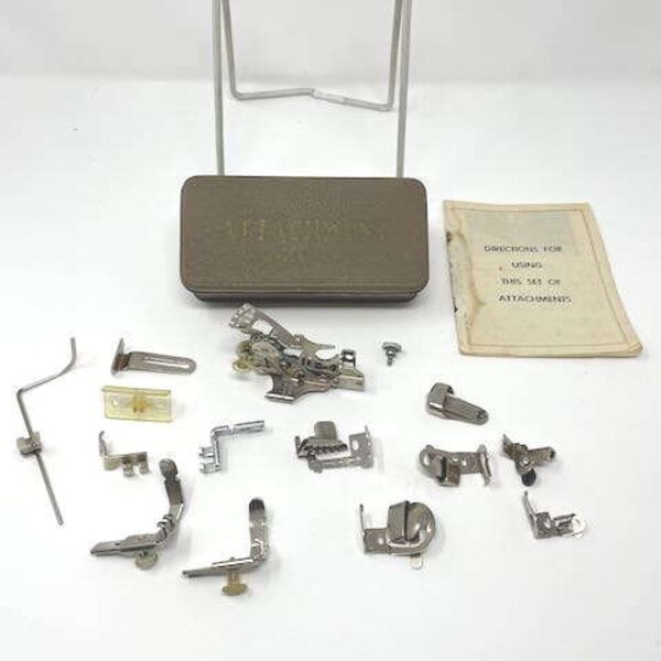 Metal Sewing Machine Attachments in Box - Etsy